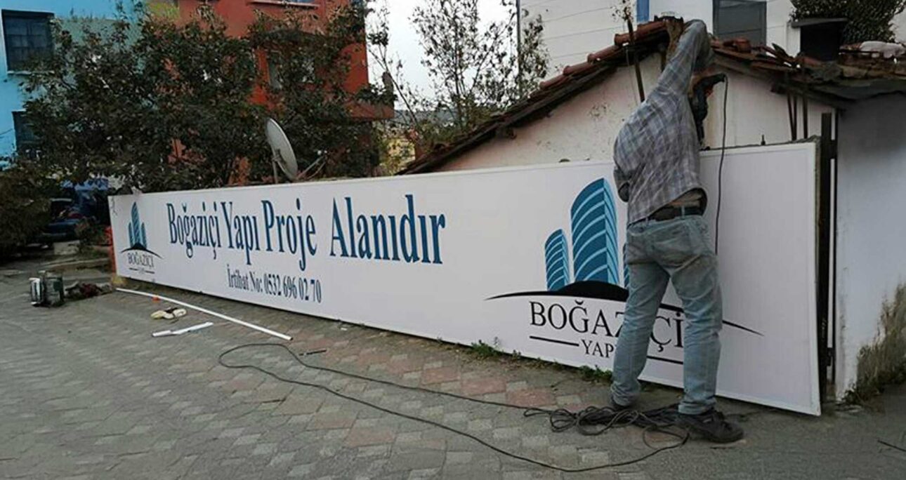 Pendik İnşaat Parapet Tabela – Emirhan Reklam