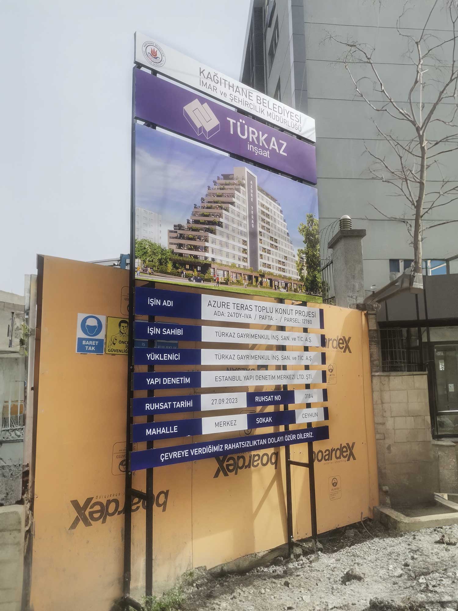 Pendik Şantiye Proje Tabela – Emirhan Reklam